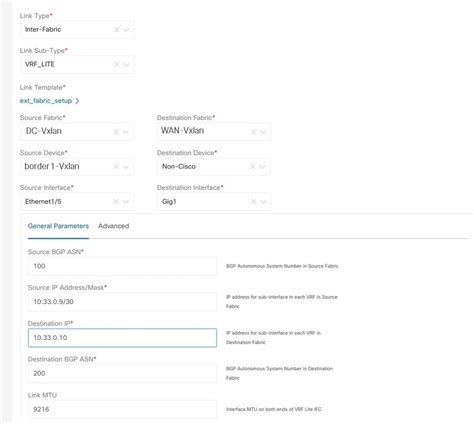 Cisco NDFC Fabric Controller Configuration Guide Release 12 1 1e VRF Lite Cisco Nexus