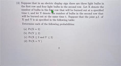 Solved Consider The Joint Distribution Of Random Chegg