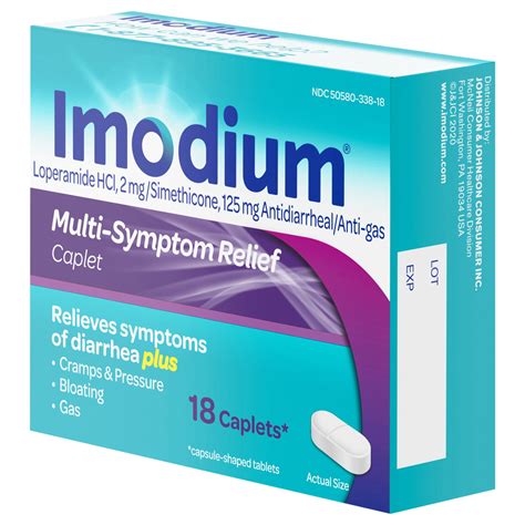 Imodium Multi Symptom Relief Caplets Front Right Elevated
