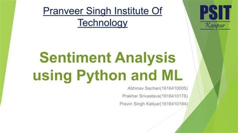 sentiment analysis using ml pptx