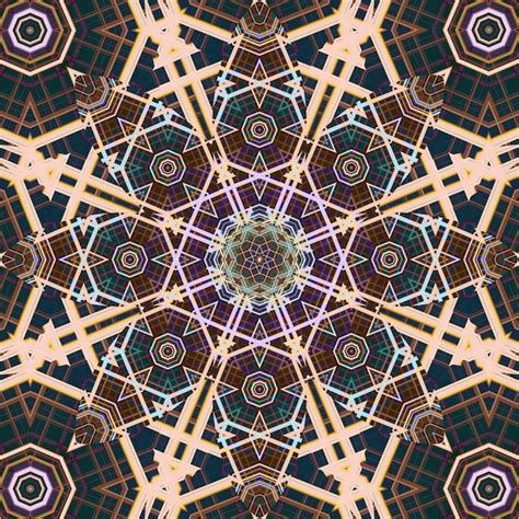 Premium Photo Seamless Abstract Square Pattern Symmetrical Round Pattern Authors Patterns