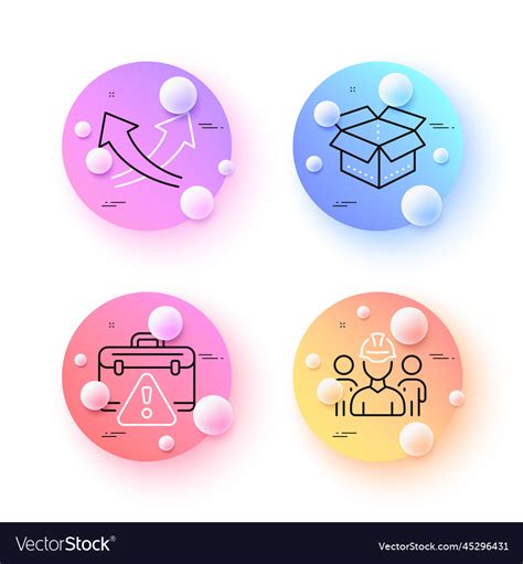 Intersection Arrows Open Box And Warning Vector Image