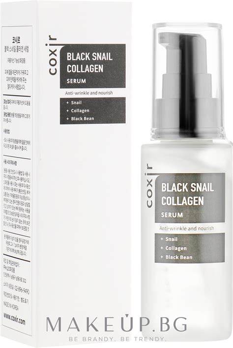 Антистареещ серум за лице Coxir Black Snail Collagen Serum Makeup Bg