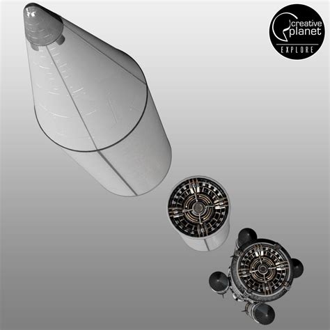 우주 공상 과학 우주선 로켓 높은 세부 사항 3d 모델 91 Max 3ds Fbx Unknown Obj Free3d