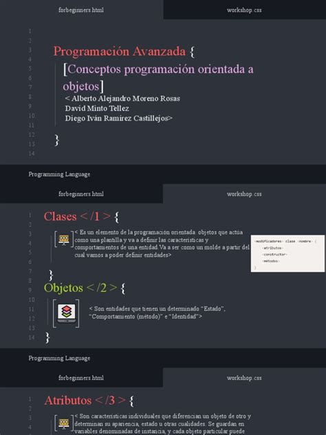 Conceptos Programación Orientada A Objetos Pdf Objeto Informática