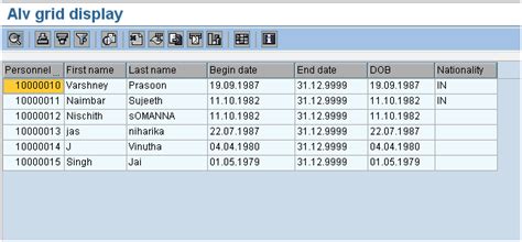 Abap Grid Display Report