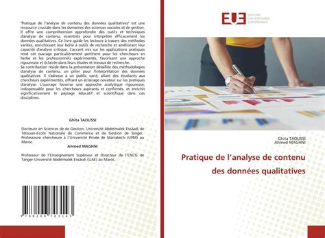 Pratique De Lanalyse De Contenu Des Données Qualitatives Ghita Taoussi