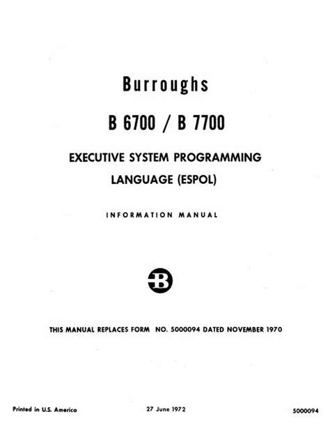Espol Programming Language Manual 1972 Hackernews Udocz