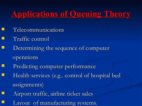 queuing theory