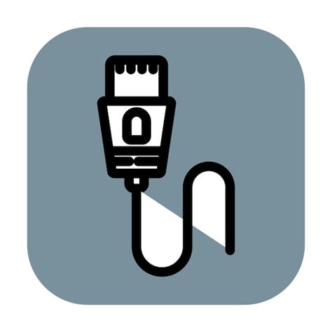 Ethernet Cable Vector Illustration Premium Ai Generated Vector