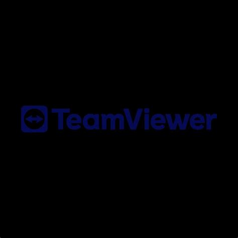 The Logo For Teamviewer Is Shown In Blue And Black On A White Background