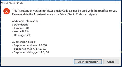 If Your AL VS Code Extension Is Too Old Hougaard Com