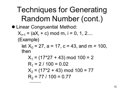 random number generation ppt video online download