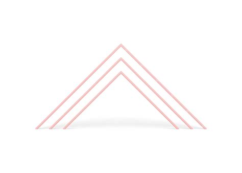 Corner Arch Level Column Geometric Base Foundation For Expo