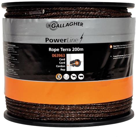 Gallagher Powerline Cord Terra 200m 063963 063963 Toolmax