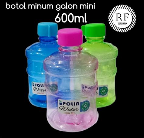 Paket 3 Pcs Botol Mini Galon 600 Ml Unik Dan Anti Pecah Bayar