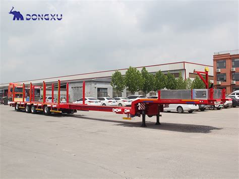 Dong Xu 3 Axle Multi Function Flatbed Semi Trailer Dong Xu Trailer Semi Trailer