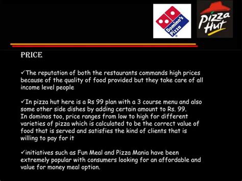 Dominos Vs Pizza Hut
