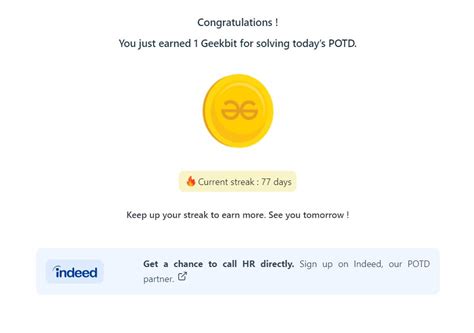100daysofcodechallenge potd geeksforgeeks programming