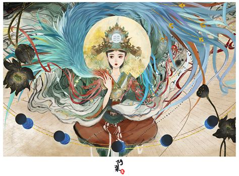 永乐宫壁画——西王母阿柒ai 站酷zcool