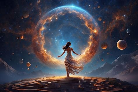 Premium Photo Techscape Celestial Dance