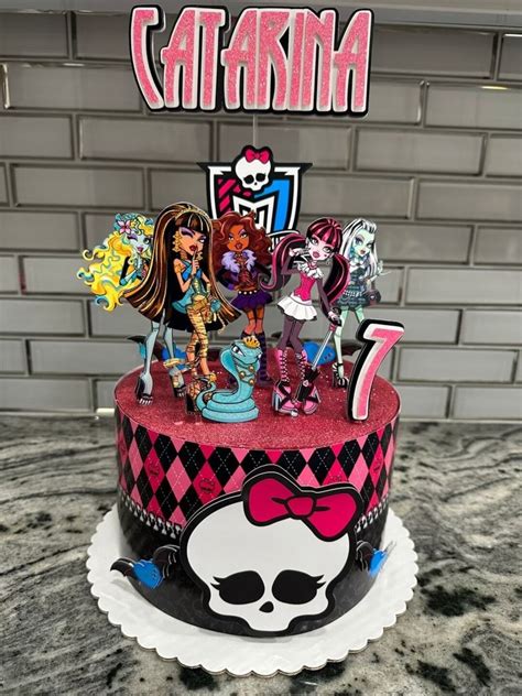 Monster High Theme Cake Topper Etsy