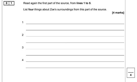 Paper Question Example AQA GCSE English Language Revision Notes