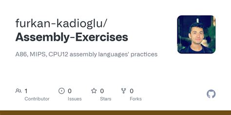 Github Furkan Kadiogluassembly Exercises A86 Mips Cpu12 Assembly Languages Practices