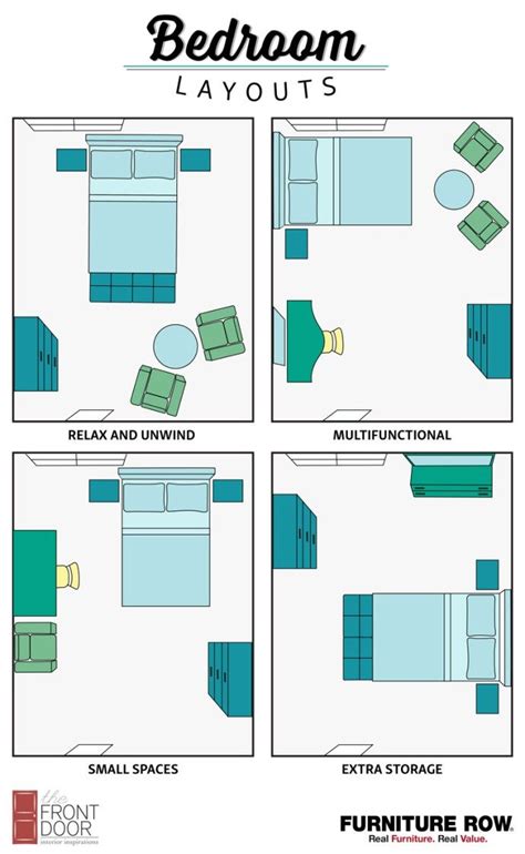 The Front Door Small Bedroom Layout Bedroom Furniture Layout