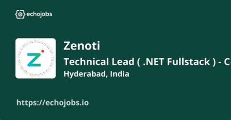 Hiring Technical Lead Net Fullstack Core Hyderabad India