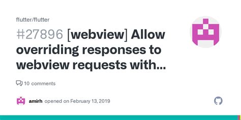 Webview Allow Overriding Responses To Webview Requests With Local Resources · Issue 27896