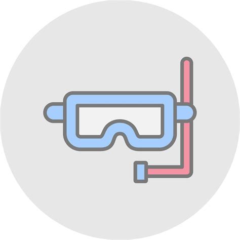 Snorkel Line Filled Light Icon 44095475 Vector Art At Vecteezy