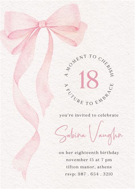18th Birthday Party Invitations Free Templates 18th Birthday