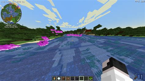 Anyone know what mod's causing this pink fire? Version is 1.16.5 : r/feedthebeast