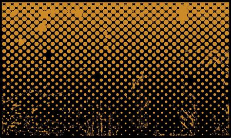 Abstract Rough Yellow Dotted Halftone Retro Paper Spilled Ink Print