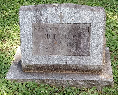 Benjamin Drurah Hutchison 1899 1979 Find A Grave Memorial