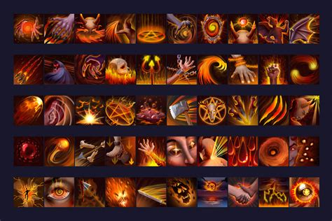 Demon Skills By Free Game Assets Gui Sprite Tilesets
