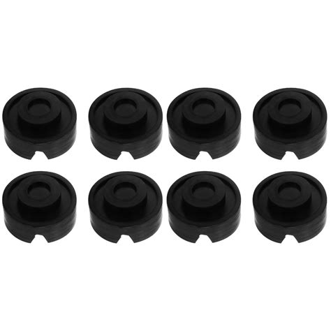 8pcs Jack Pad Adapter For Jack Stand Universal Rubber Slotted Frame