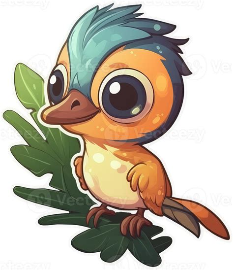Funny And Cute Bird Transparency Sticker Superb Bird Of Paradise