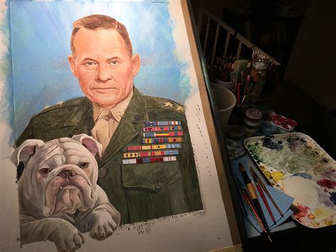 Portrait Of Lt Gen Lewis B Chesty Puller On Behance