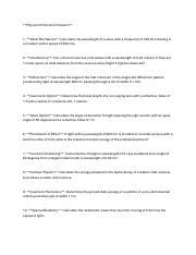 Physics III Practice Problems Wave Interference Optics And Course