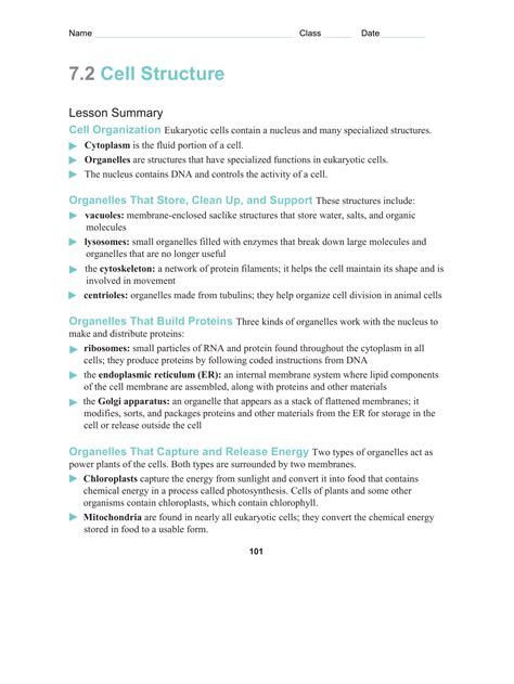 Eukaryotic Cell Structure And Function Chart Ponasa