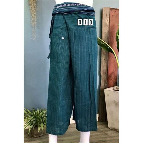 กางเกงสะดอผ้าพื้นเมืองกางเกงขาก๊วยกางเกงเล Shopee Thailand