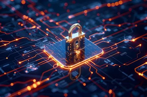 Premium Photo Secure Digital Lock For Computing System Protects Data