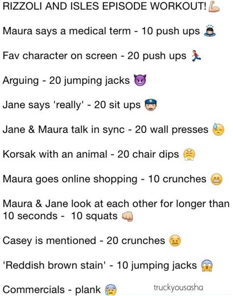 Rizzoli And Isles Watch And Work Out Workout Rizzoliandisles Tv Show
