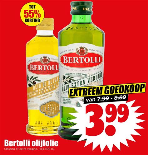 Bertolli Olijfolie Aanbieding Bij Dirk Folderfeest Nl