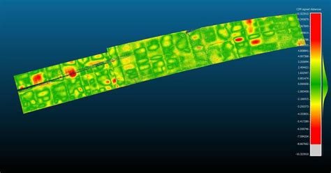 Comparison Of The Scanned Area With The Model From Figure 6 Deviations