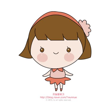 단발머리 여자아이 캐릭터 손그림 일러스트 그리기 네이버 블로그