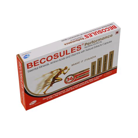Becosules Performance Capsule 15s Price Uses Side Effects