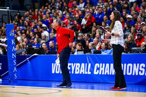 Photo Gallery Ku Volleyball Falls To Penn State In 5 Set Heartbreaker